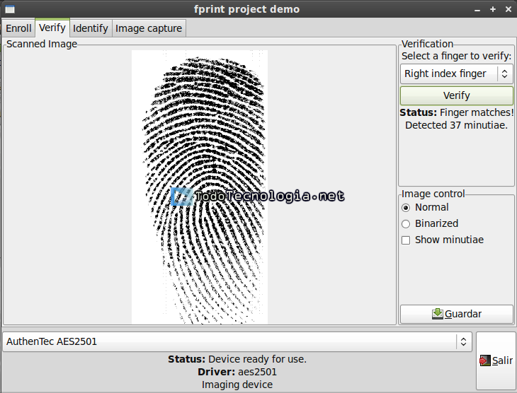 Instalar y Configurar lector de Huellas Digital en Linux