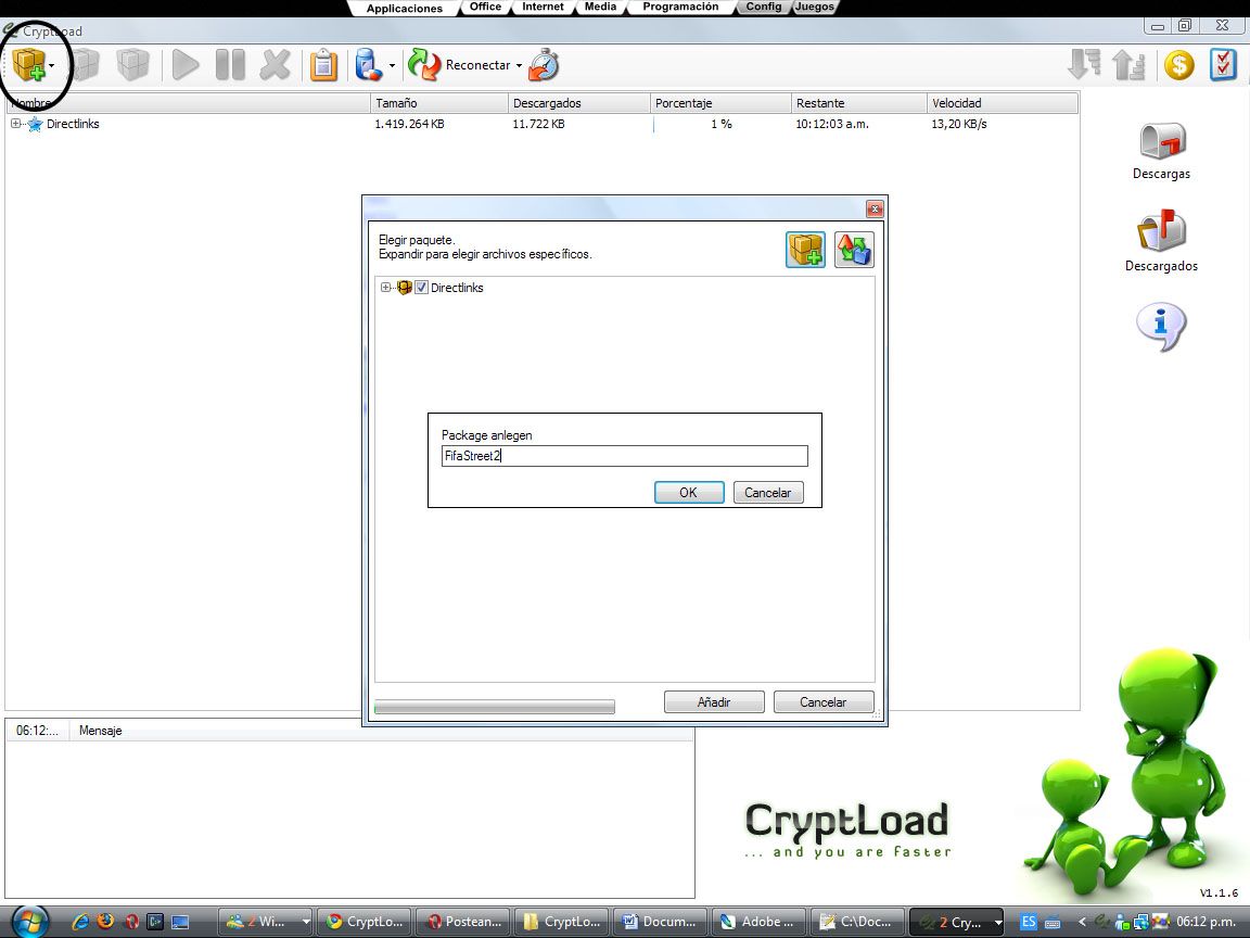 Programa para descargar de Rapidshare Megaupload y similares, de una ...